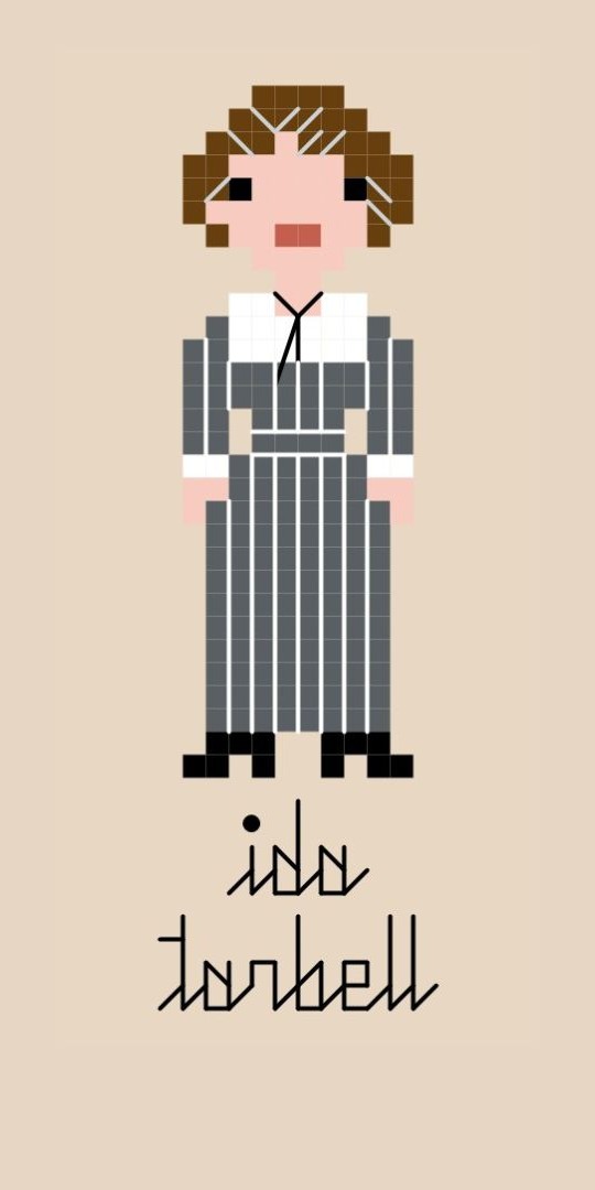 Ida Tarbell Cross-stitch pattern — What'shername