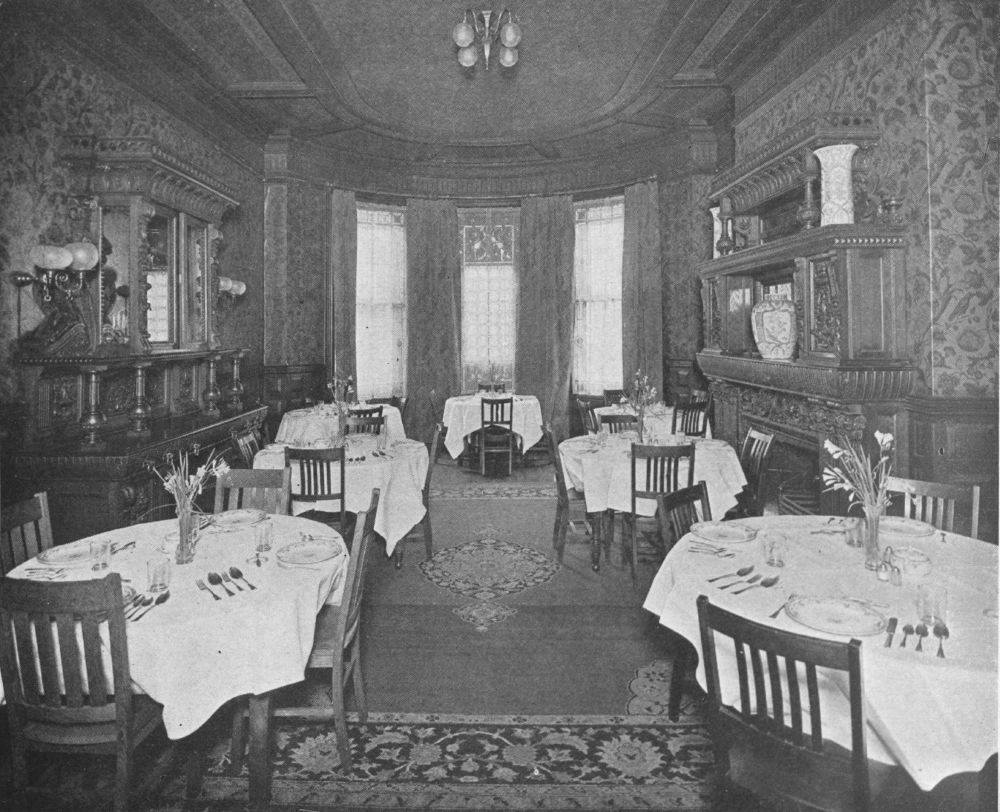 Dining room, KG Boston mid 1920s — What'shername